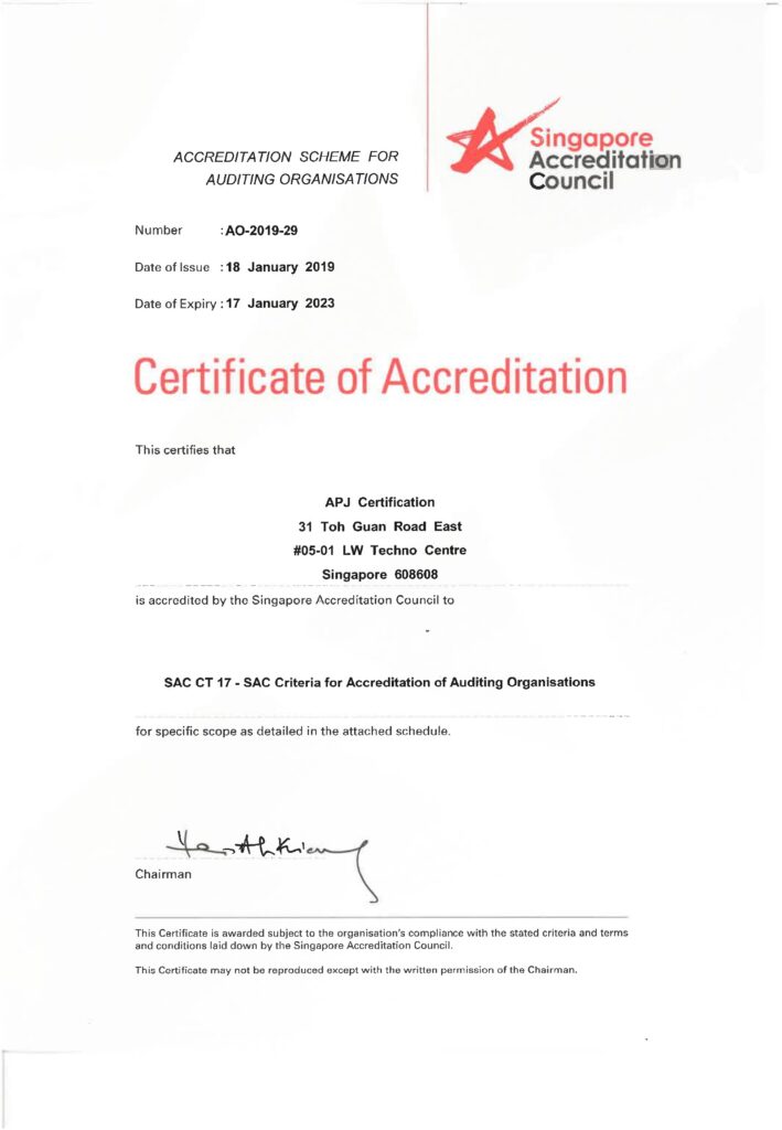 Accreditations